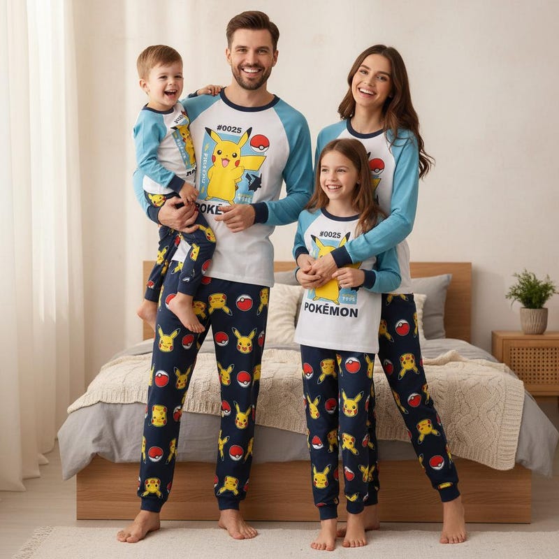 Pokemons Pajamas Set - Etsy UK