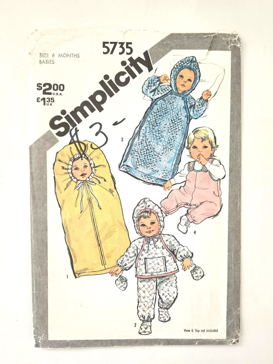 Simplicity Sewing Pattern 5735. Babies' Layette, Size 6 Months. Uncut ...