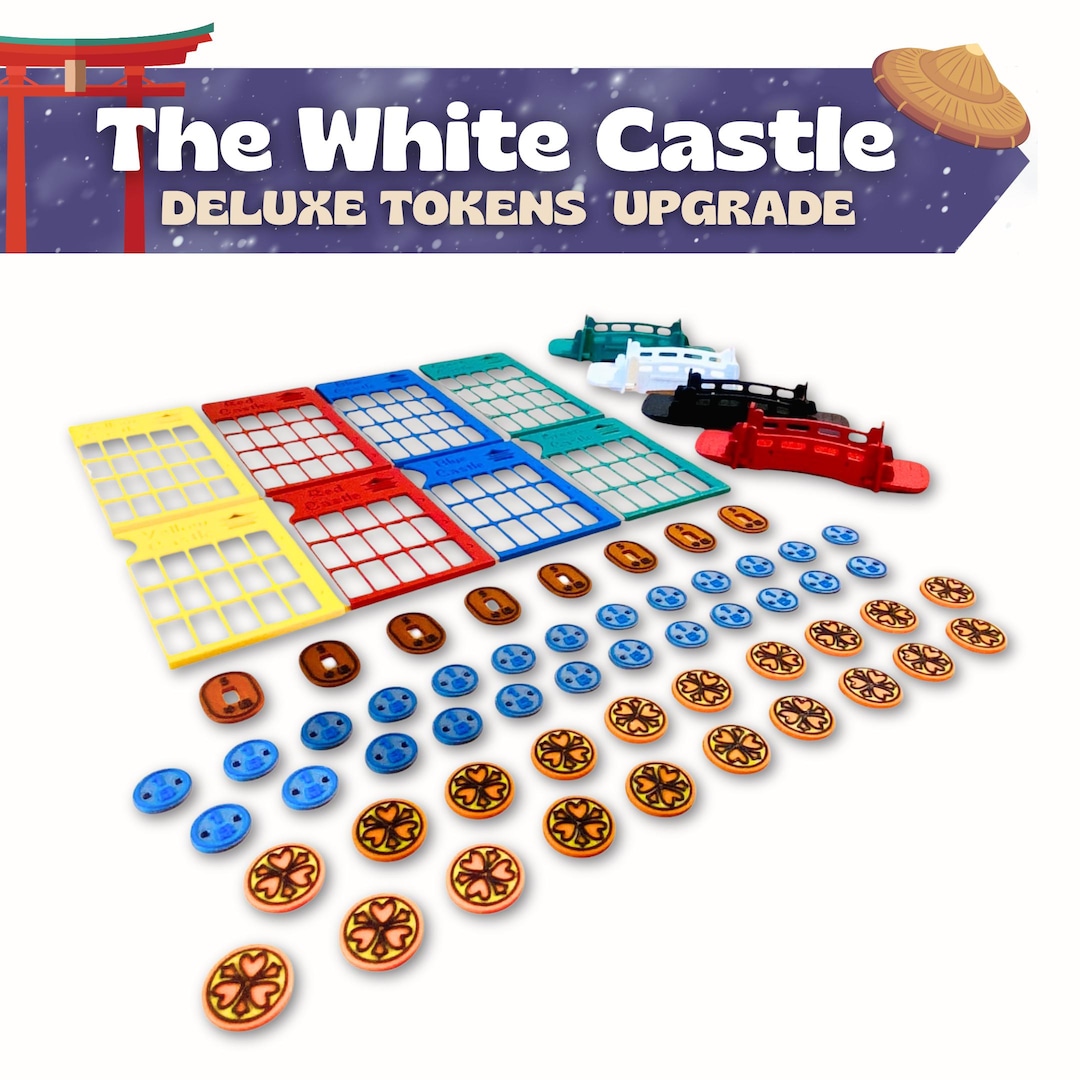 The White Castle Game Upgrade Kit [x65 Pieces]: 3D Printed Tokens ...