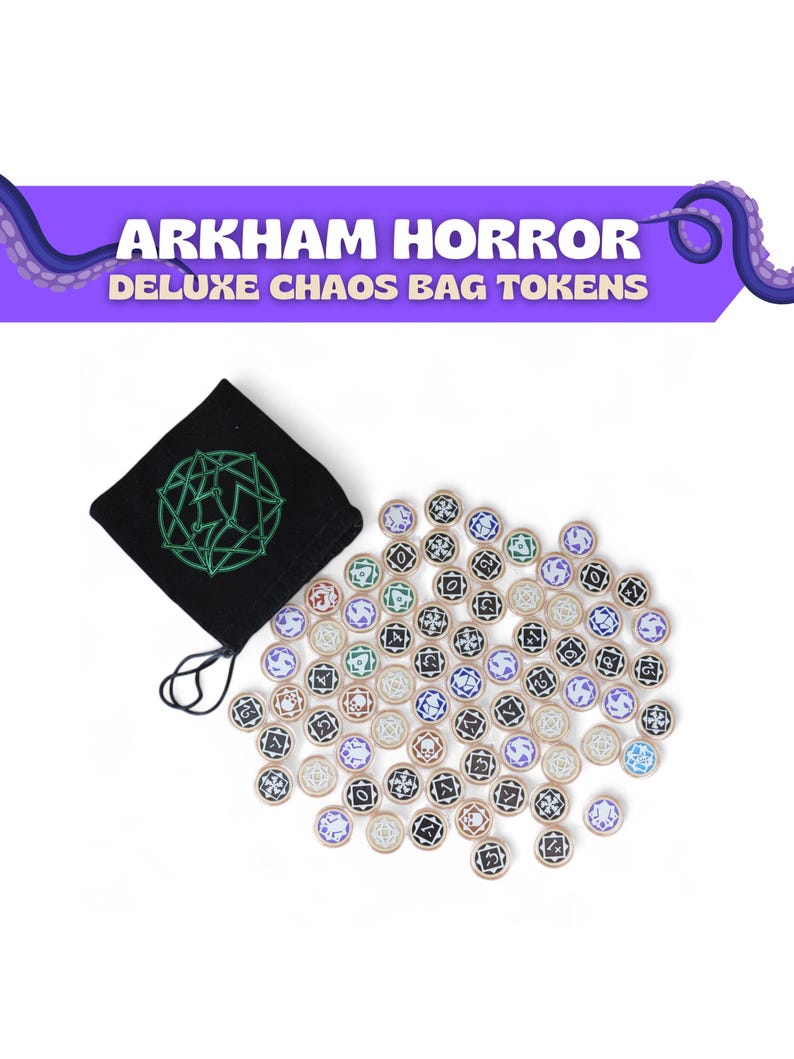Arkham Horror LCG Chaos Tokens | 72 Deluxe Pieces | 3D Printed Upgrade ...