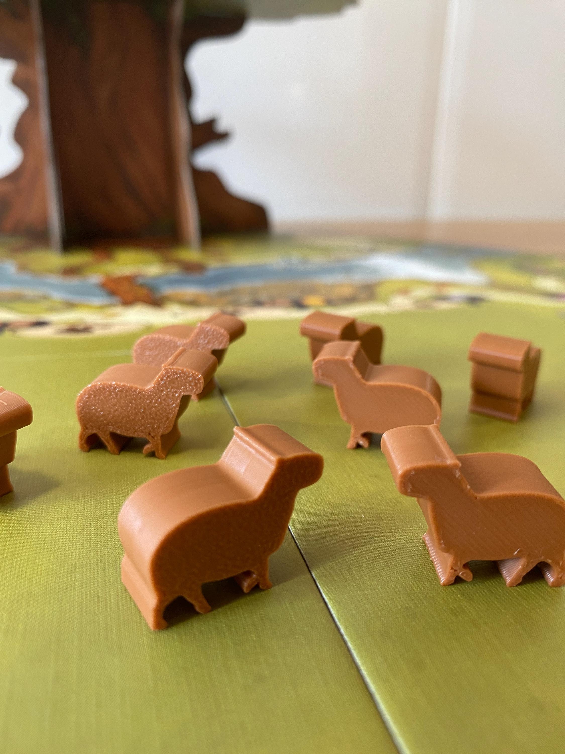 Capibara Meeples / Animal Figures / Tokens Critters / EVERDELL or Board ...