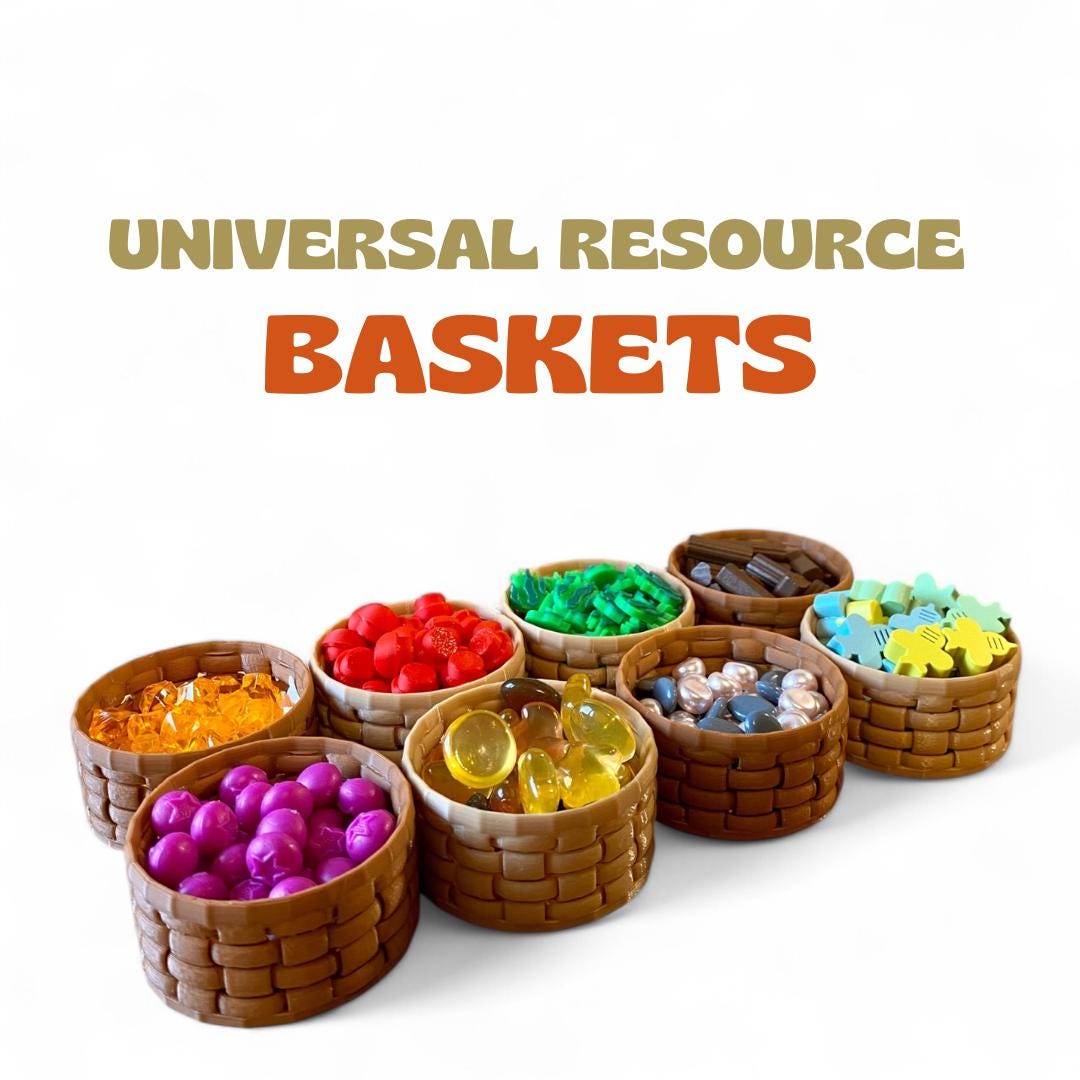 Everdell Resource Baskets | Set of 2 | Customizable Colors | Universal ...