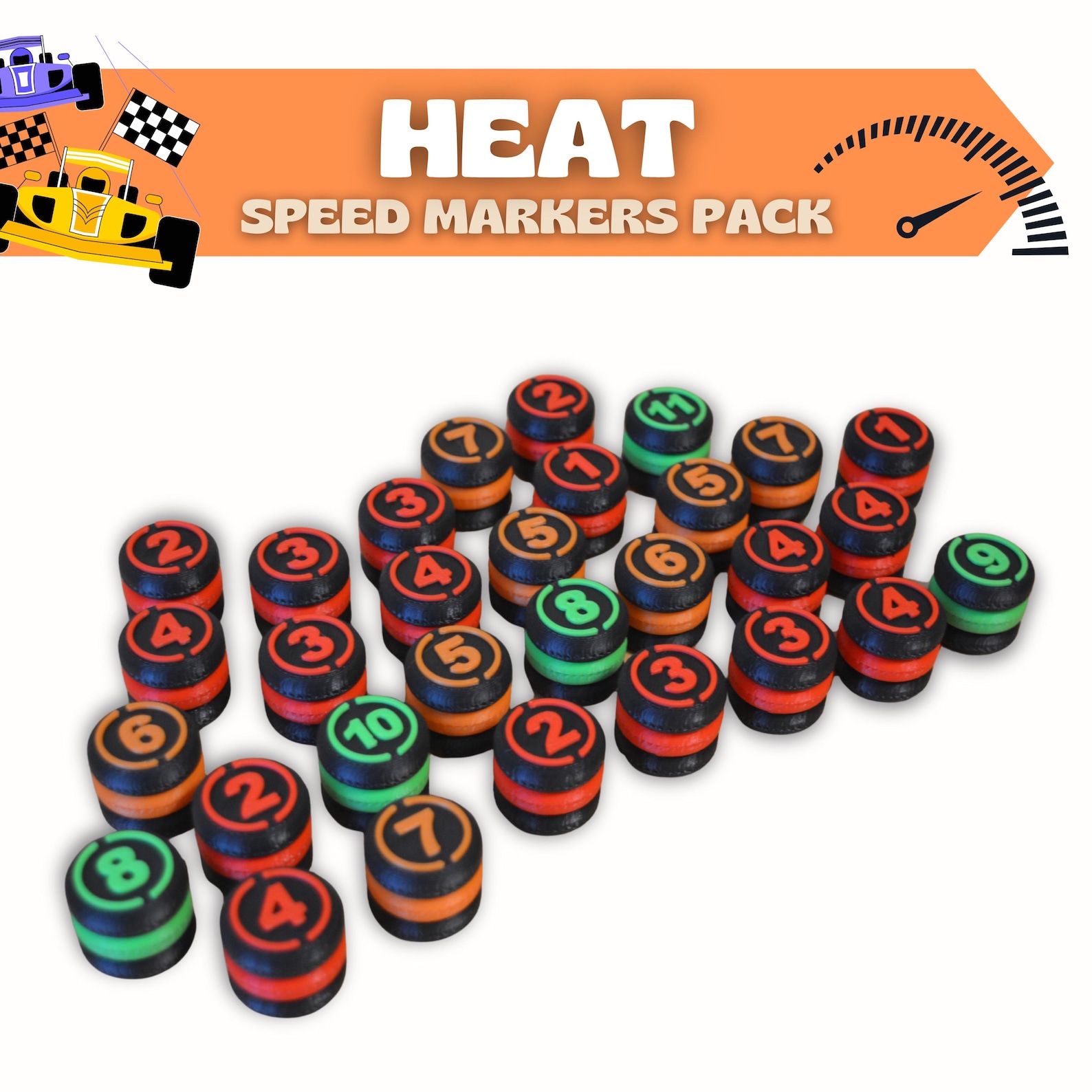 Best printed speed markers? | Heat: Pedal to the Metal