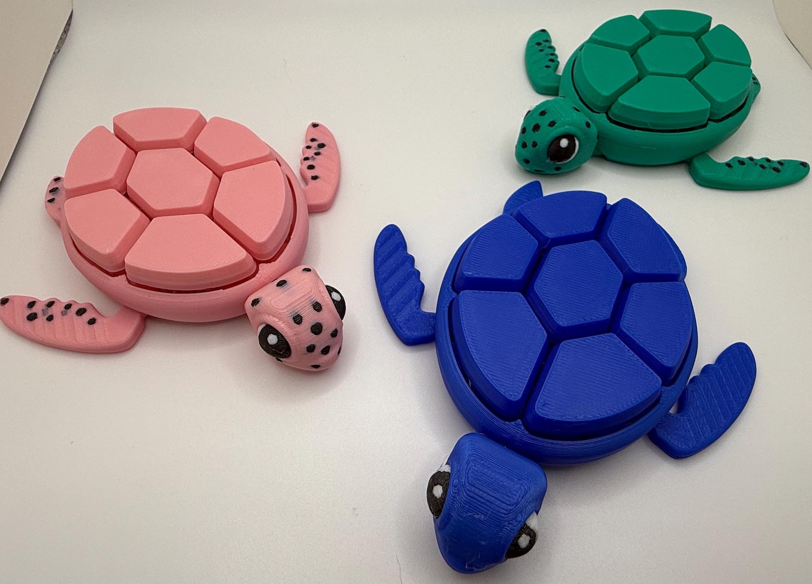 3D Printed Turtle Fidget Clickers - Desktop and Keychains - ADHD and ...