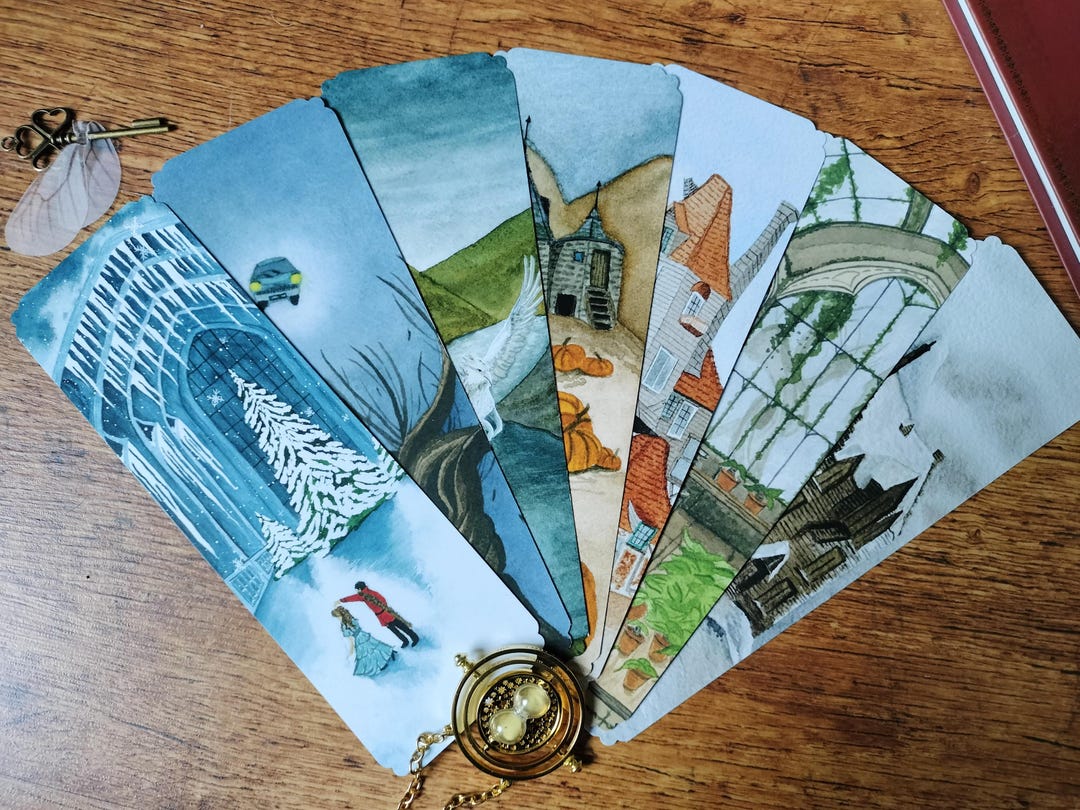 Magical World of Wizards Paper Bookmarks - Whomping Willow, Shrieking ...
