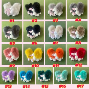 17 Colorsfursuit Furry Cat Paws With Claw, Fursuit Cat Gloves, Cosplay ...