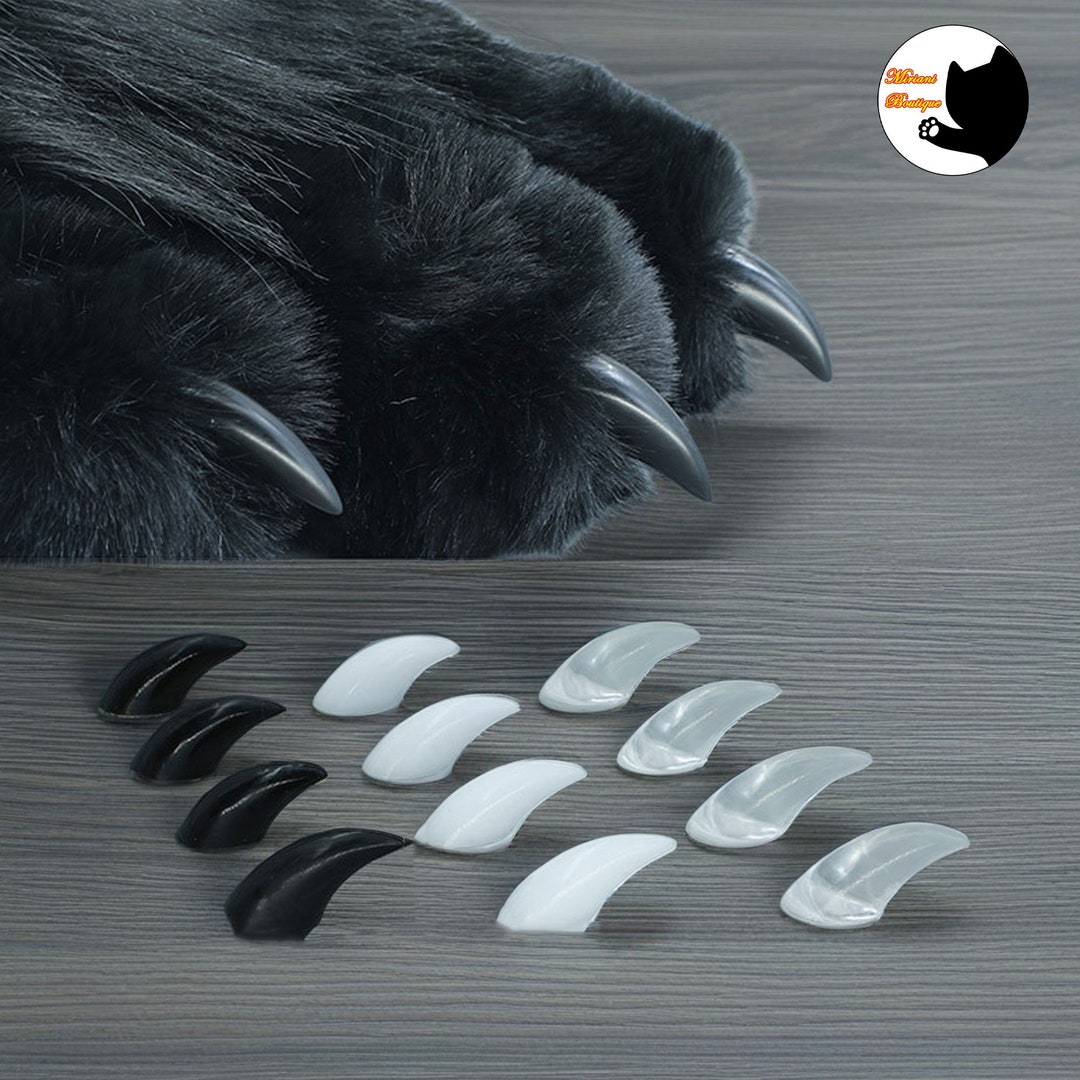 More Colors Fursuit Claws, Furry Nails, Handmade Colorful Furry Animal ...