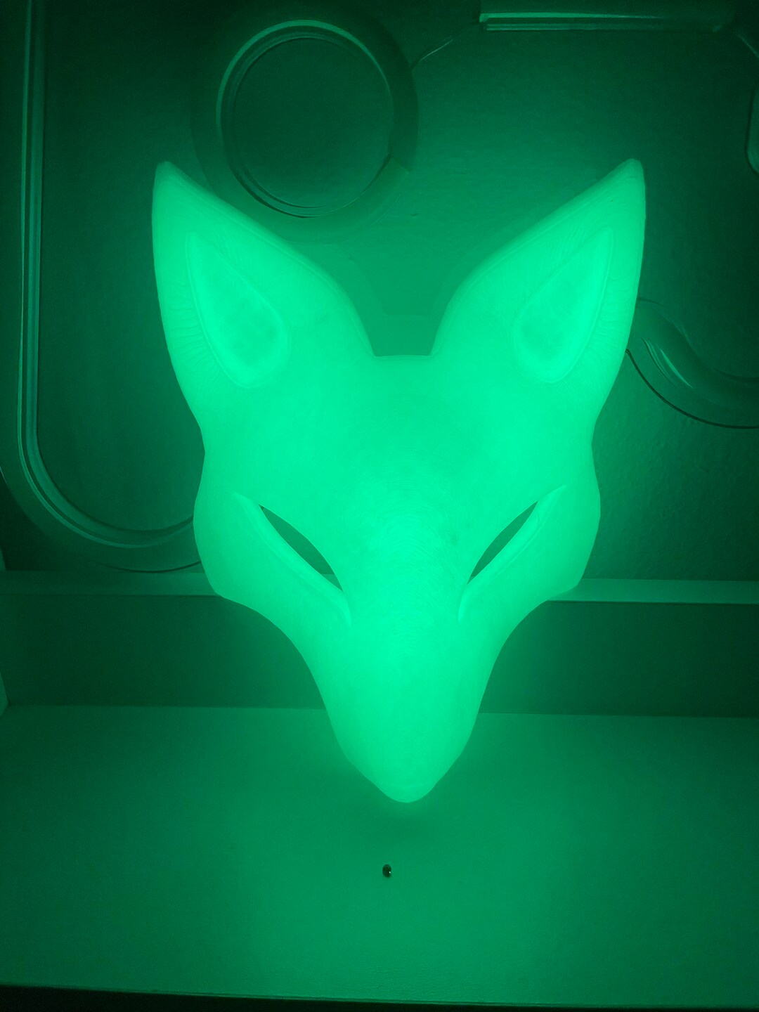 Glow in the Dark Fox Mask - Etsy