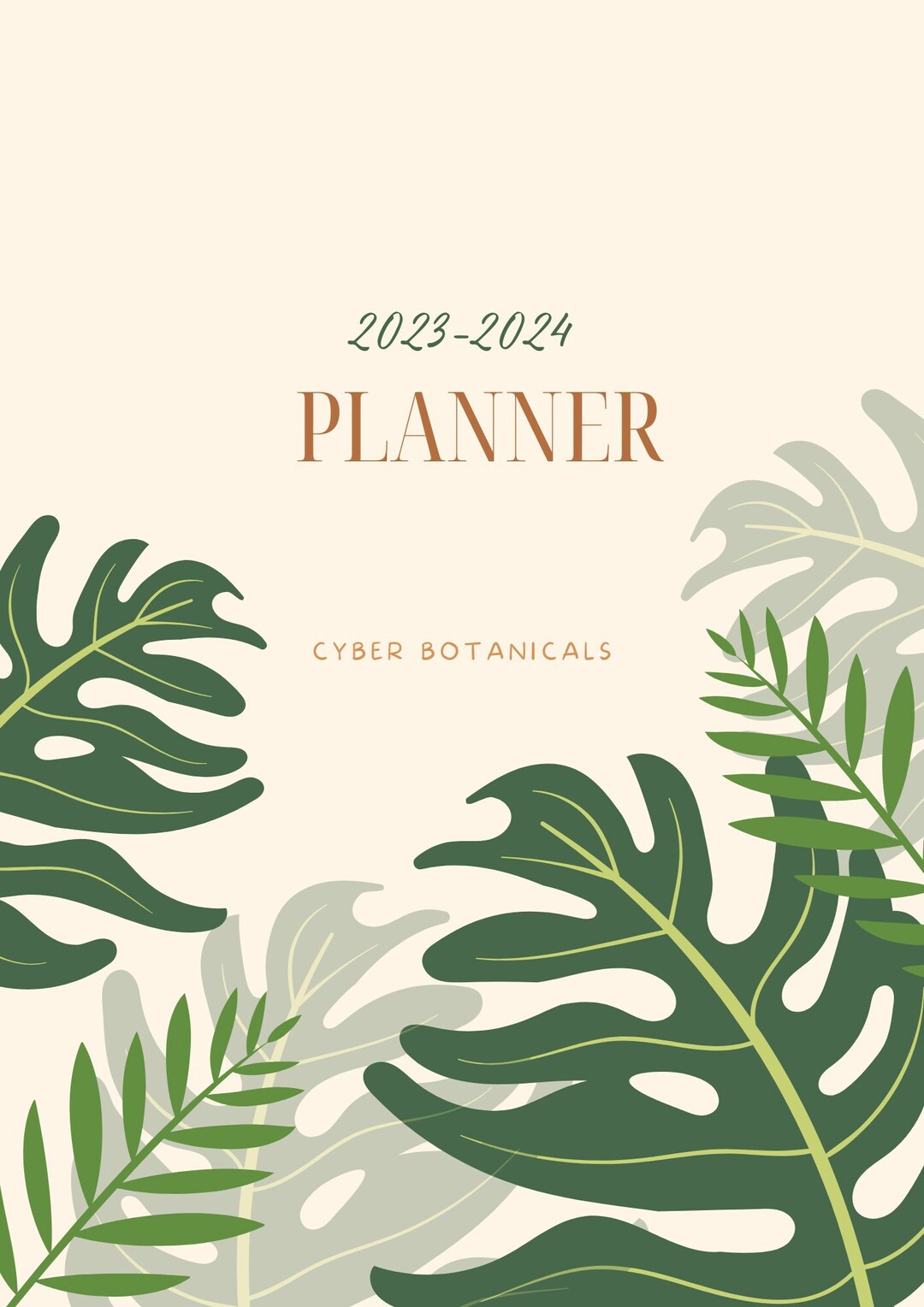 Plant Themed Digital Planner Jungle Edition - Etsy