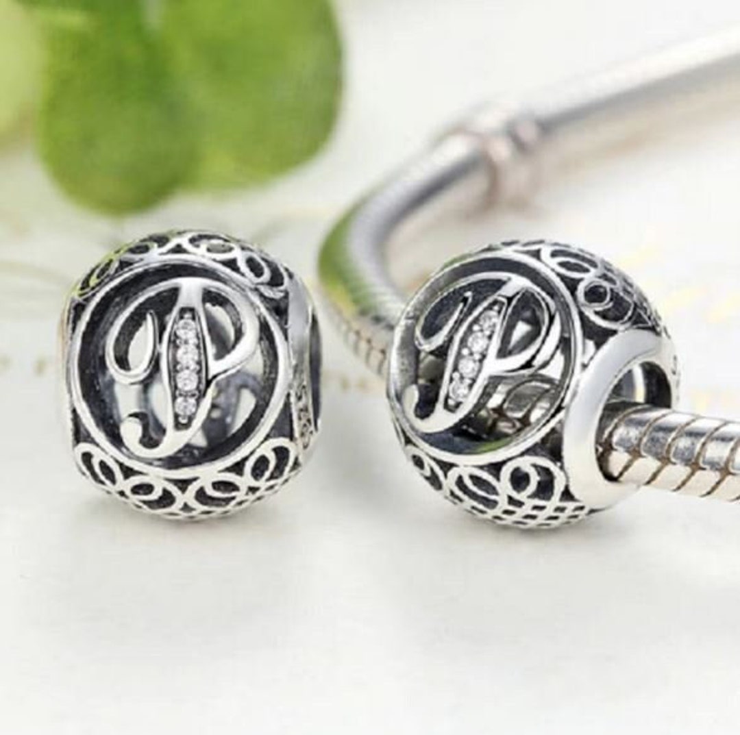 Vintage Letter P Charm, Alphabet Charms, Alphabet Bead, Fits Women ...
