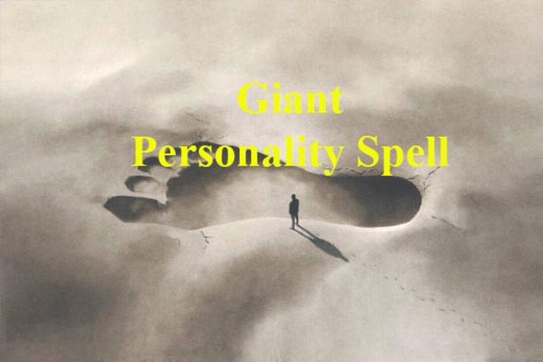 Giant Personality Spell - Etsy