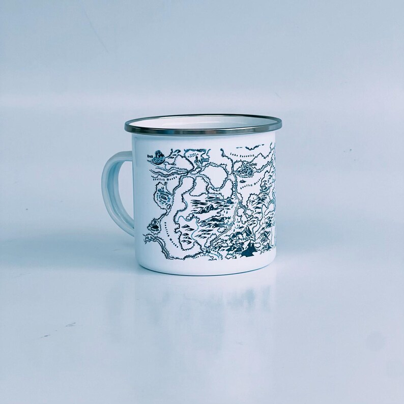 Hand-drawn Barovia Map Mug - Curse of Strahd Dnd Mug - Ravenloft Domain ...