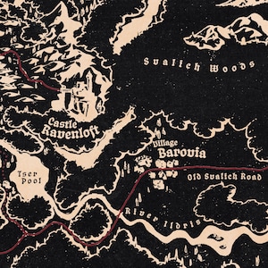 Framed Barovia Map Curse of Strahd Dnd Poster, Dungeons and Dragons ...
