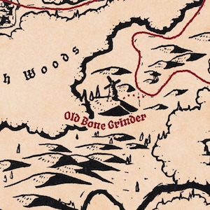 Barovia Map Curse of Strahd Dungeons and Dragons Poster, Geeky Decor or ...