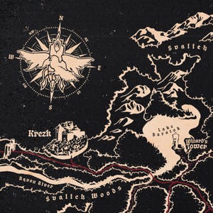 Barovia Map Curse of Strahd Dungeons and Dragons Poster, Geeky Decor or ...