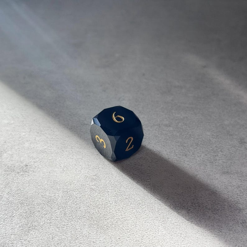 Black Obsidian Crystal Full Dnd Dice Set – Polyhedral Gemstone Handmade ...