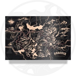Barovia Map Curse of Strahd Dungeons and Dragons Poster, Geeky Decor or ...