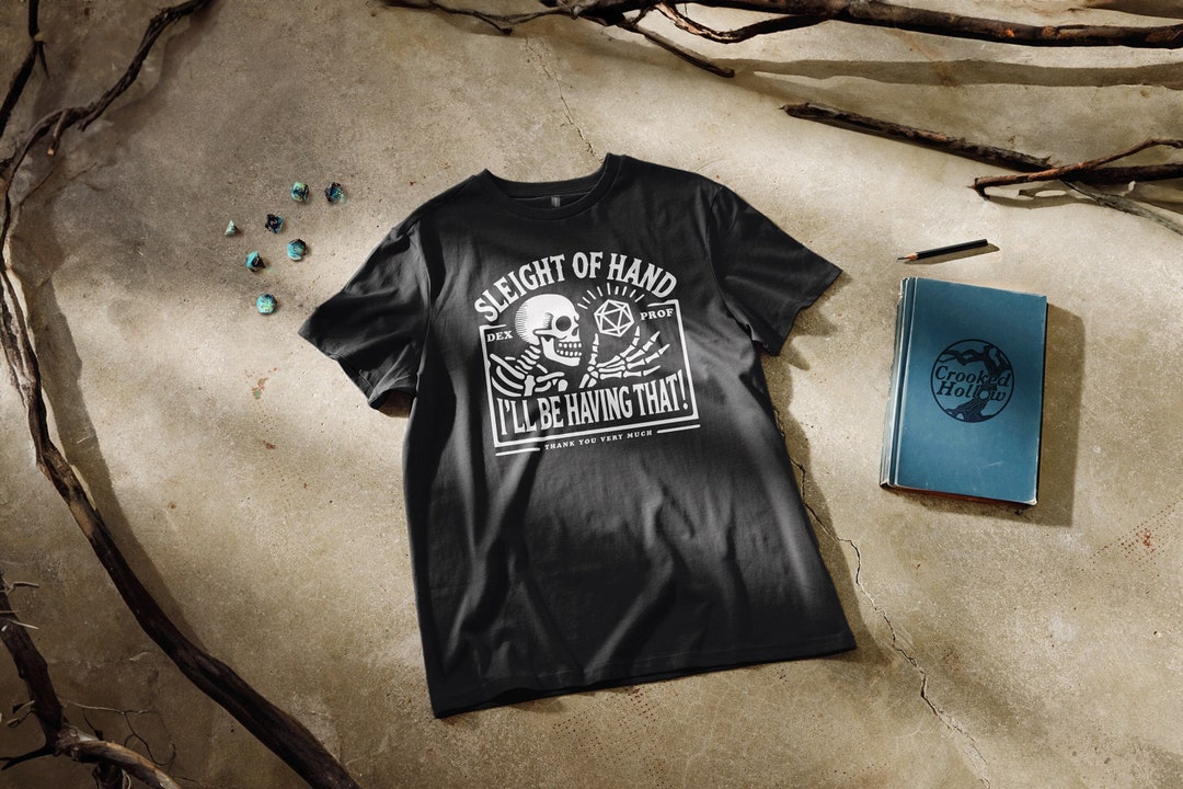 Dungeons and Dragons T-shirt - Funny Dnd Rogue Shirt - Slight of Hand ...