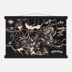 Framed Barovia Map Curse of Strahd Dnd Poster, Dungeons and Dragons ...