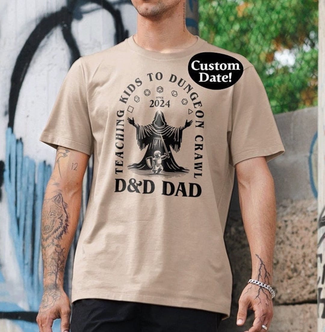 D&D DAD Shirt - Dungeons and Dragons Gift for Dad - Teaching Kids to ...