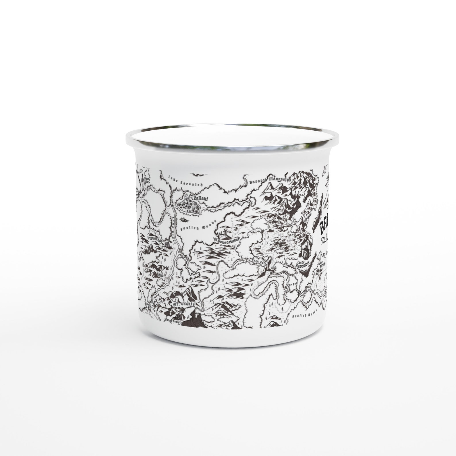 Hand-drawn Barovia Map Mug - Curse of Strahd Dnd Mug - Ravenloft Domain ...