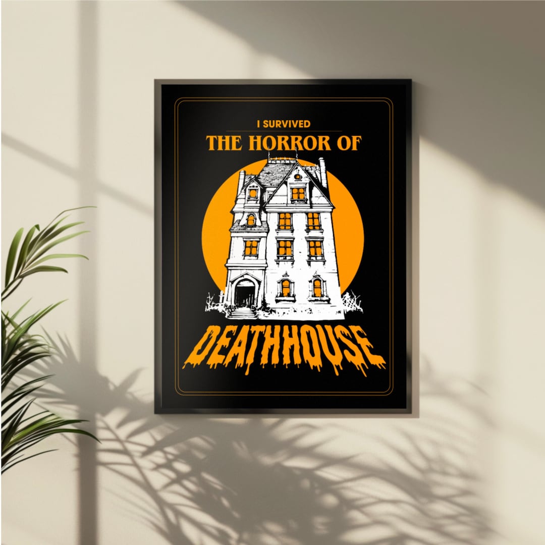 Death House "i Survived" Dnd Poster, Curse of Strahd Wall Art, Barovia ...