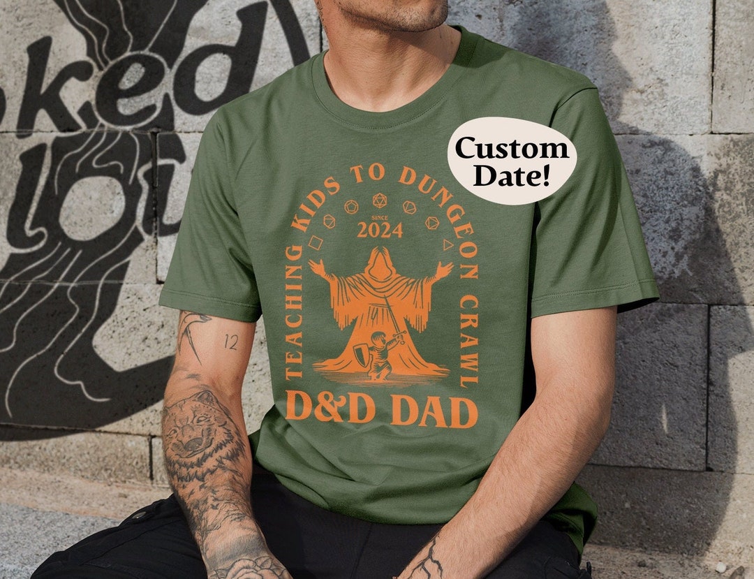 D&D DAD Shirt - Dungeons and Dragons Father's Day Gift - Teaching Kids ...
