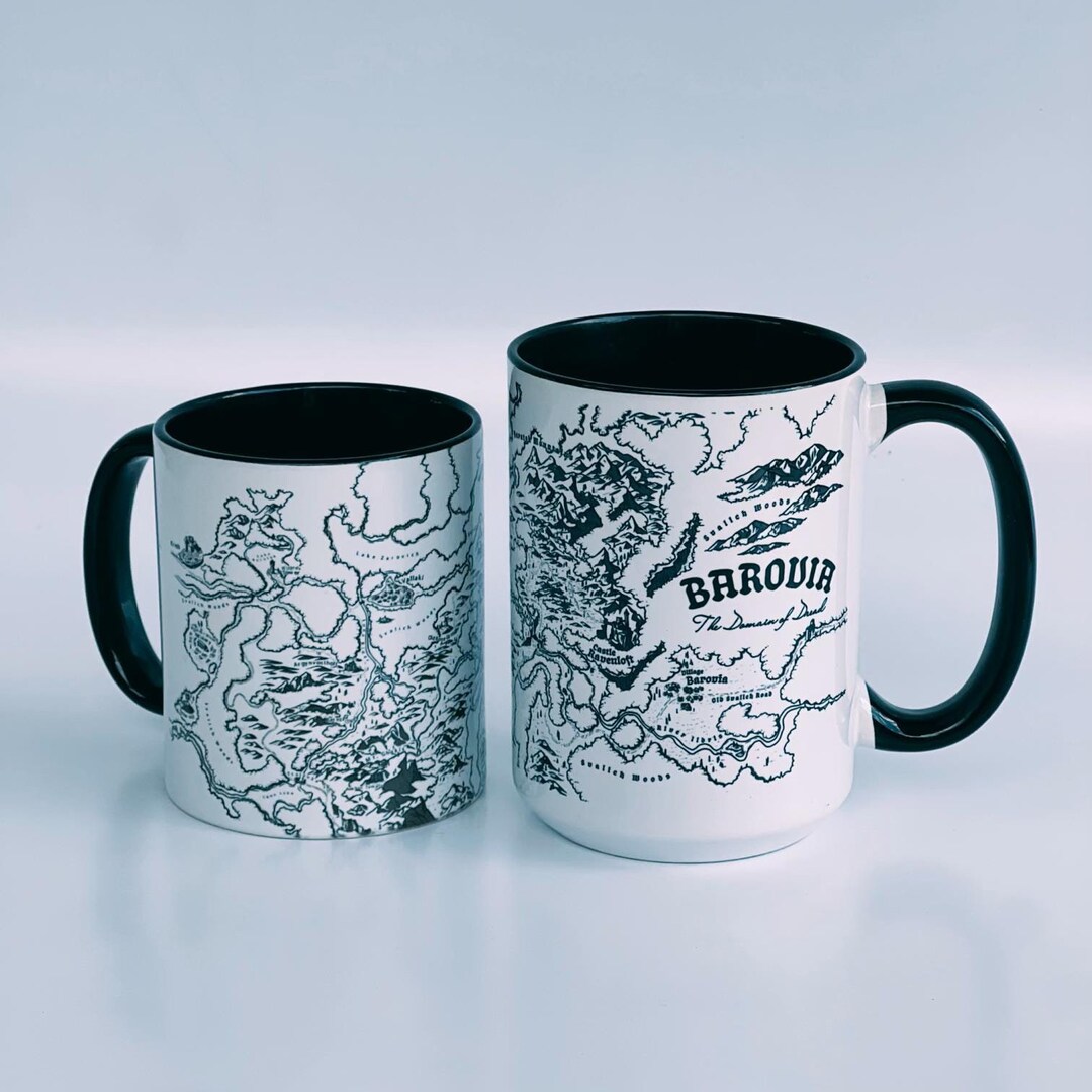 Barovia Dnd Map Mug: Hand-drawn Curse of Strahd Dungeons and Dragons ...