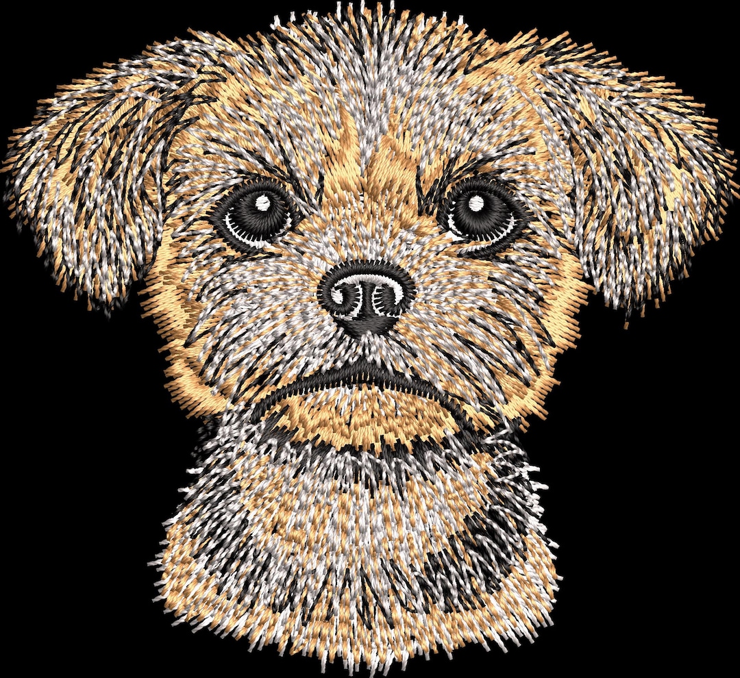 Fluffy Dog Embroidery Design, Puppy Embroidery, Dog Embroidery Design ...