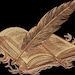 Quill Pen Embroidery Design - Elegant Feather and Book Digital File - Etsy