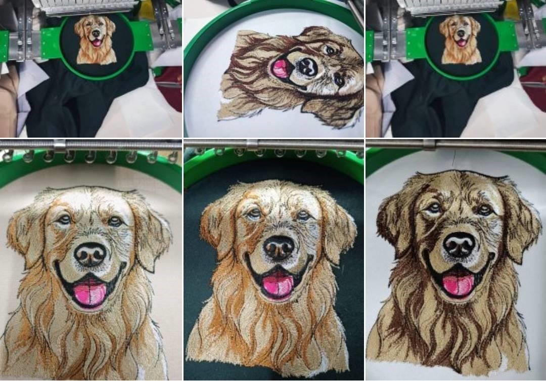 Golden Retriever Embroidery Design, DIY Pet Craft (digital Download) - Etsy