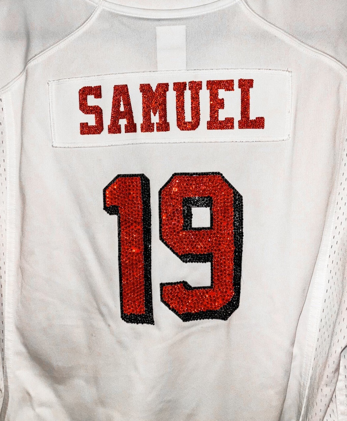 Rhinestoned Jersey - Etsy