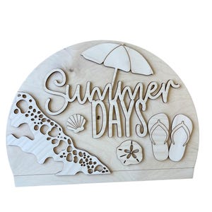 Summer Days Seasonal Insert for Interchangeable Rounds or Crate ...