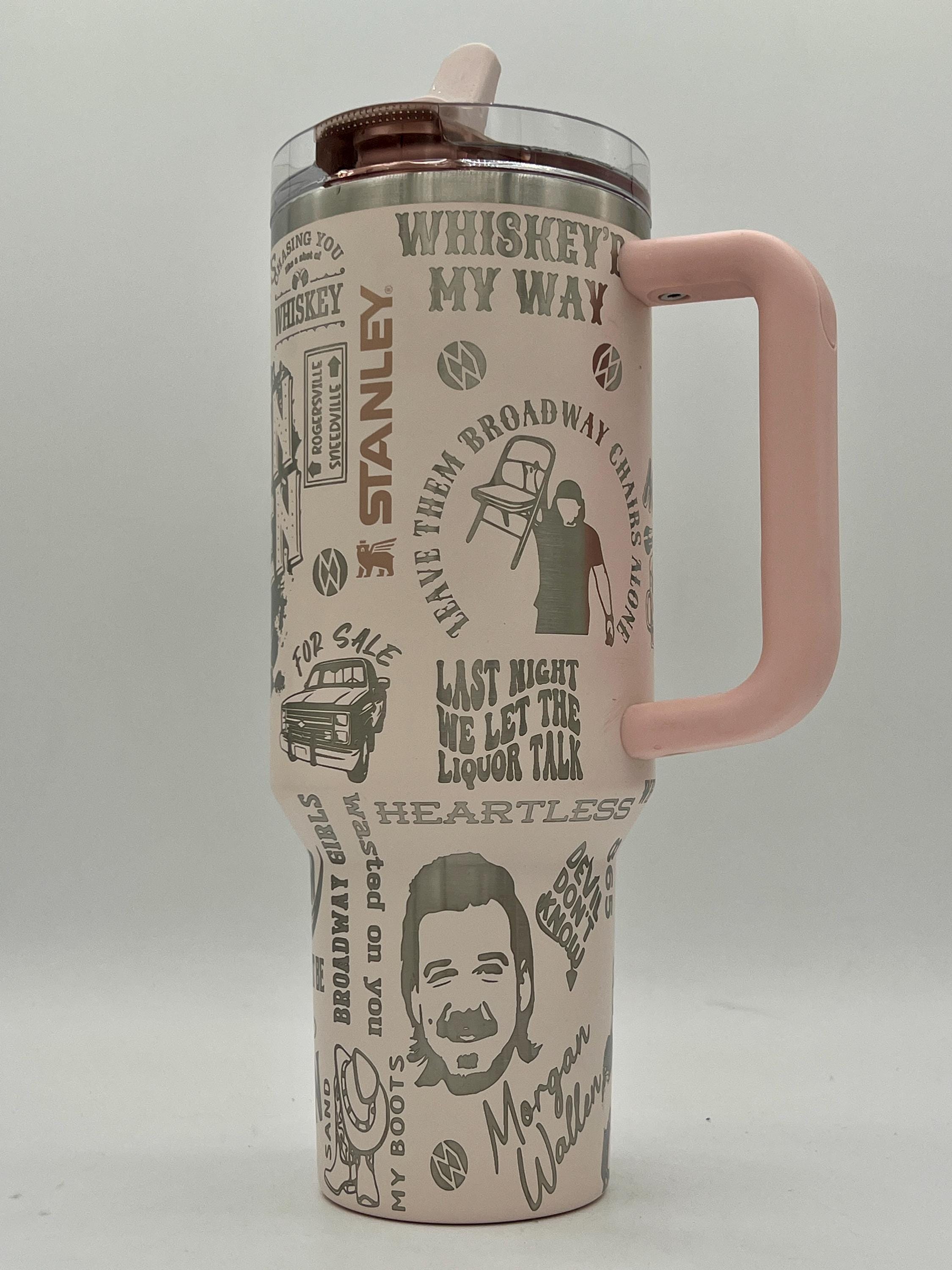 Morgan Wallen Laser Engraving SVG File: 40oz Tumbler Design (digital ...