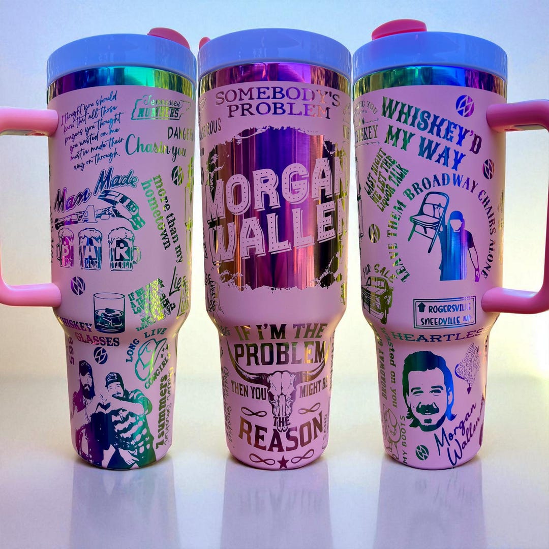 Morgan Wallen Laser Engraving SVG File: 40oz Tumbler Design (digital ...