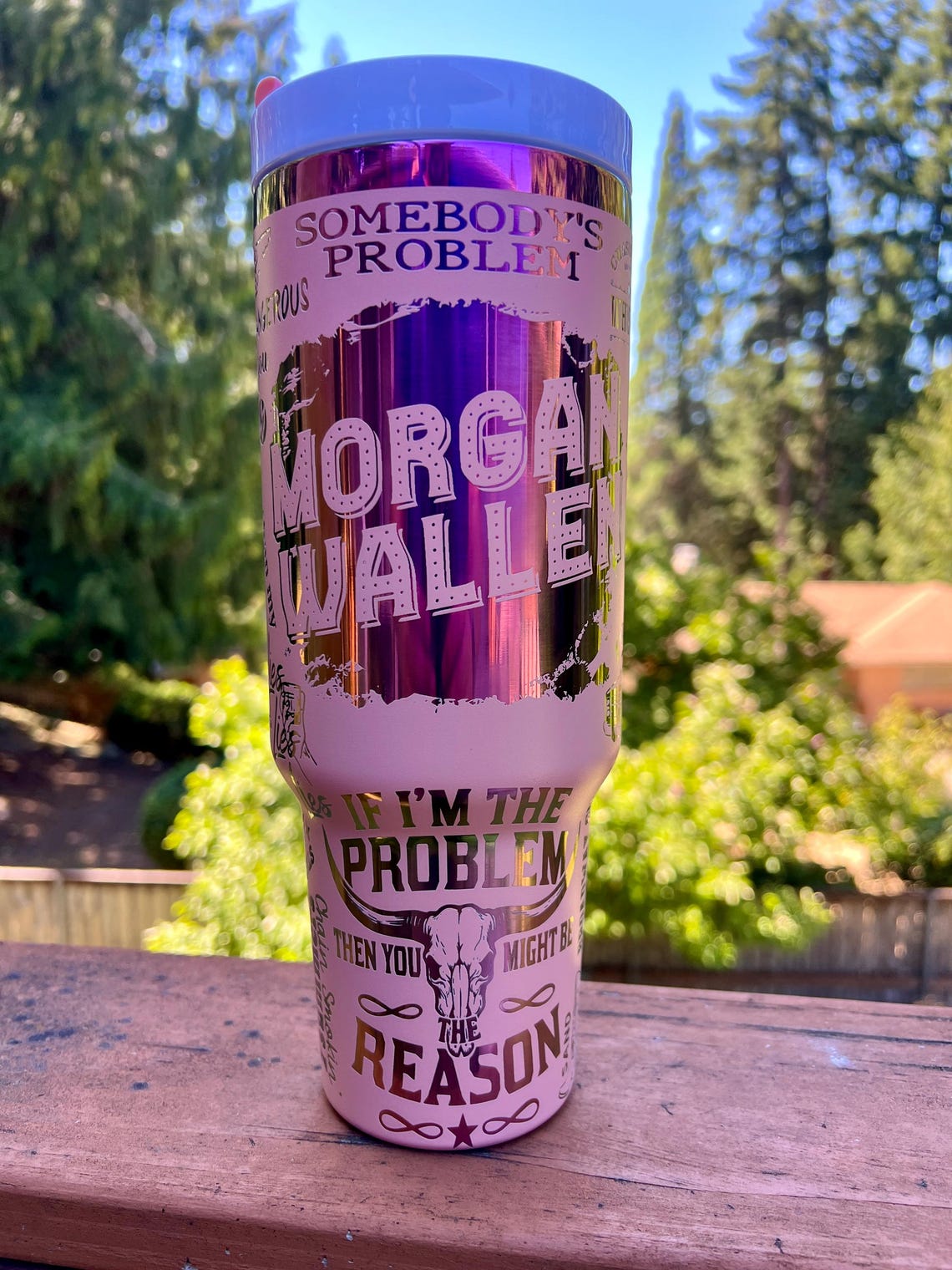 Morgan Wallen Laser Engraving SVG File: 40oz Tumbler Design (digital ...