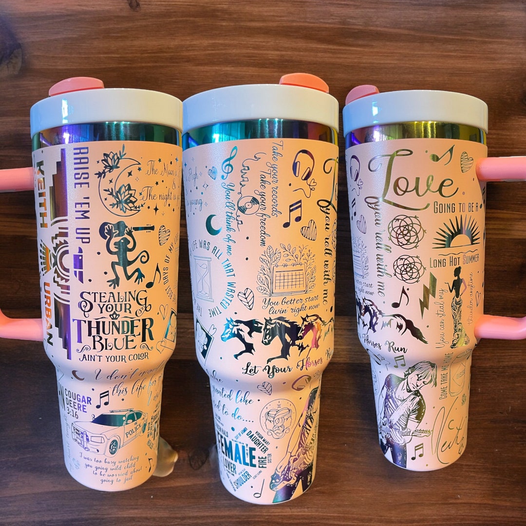 KU Urban Country Singer Wrap 40oz Tumbler Handle Digital File - Etsy