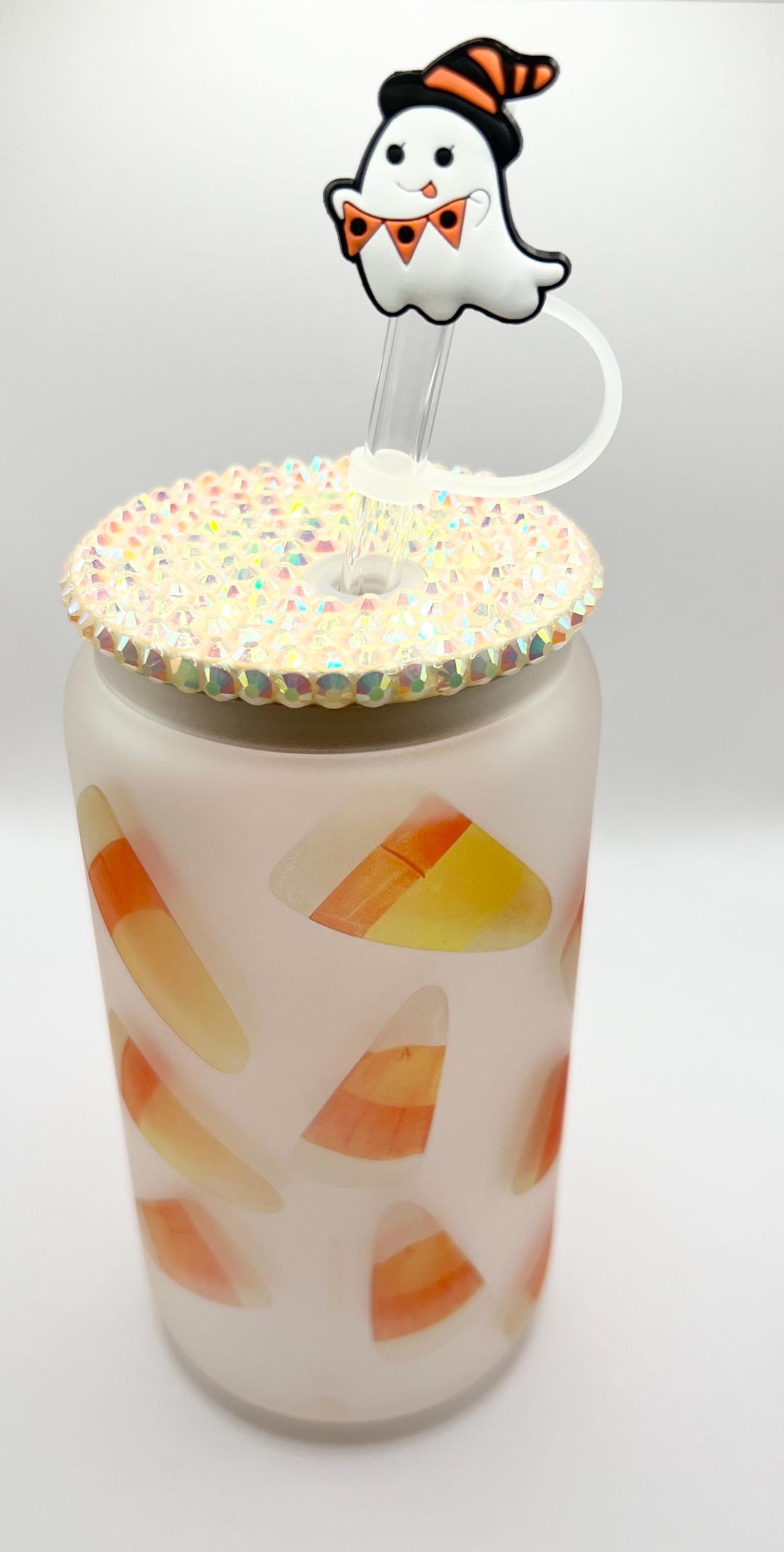 Cute Spooky Ghost Straw Cover - Etsy
