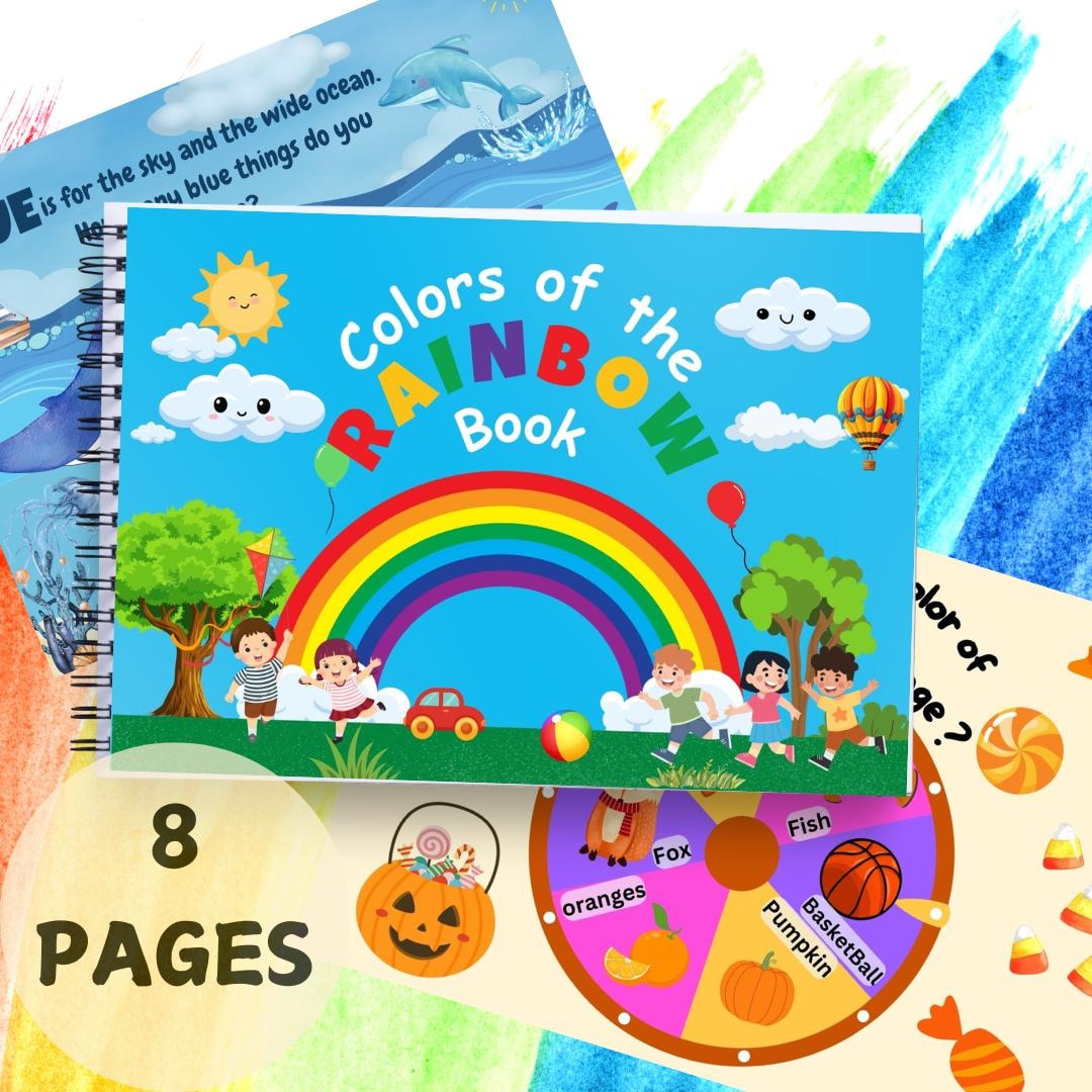 Color Learning Book for Kids Colors of the Rainbow Book Toddler ...