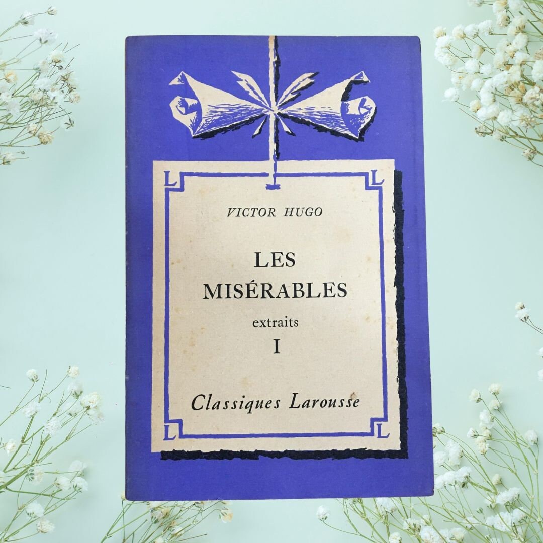 Vintage French Larousse Classic Paperback, Les Miserables Paperback ...