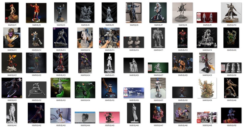 Best Marvel Stl Pack 3D STL Files Bundle 250GB Models MCU Stl Avengers ...