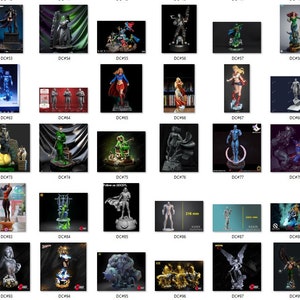 Best DC Stl Pack 3D STL Files Bundle 200 GB Models Justice League - Etsy