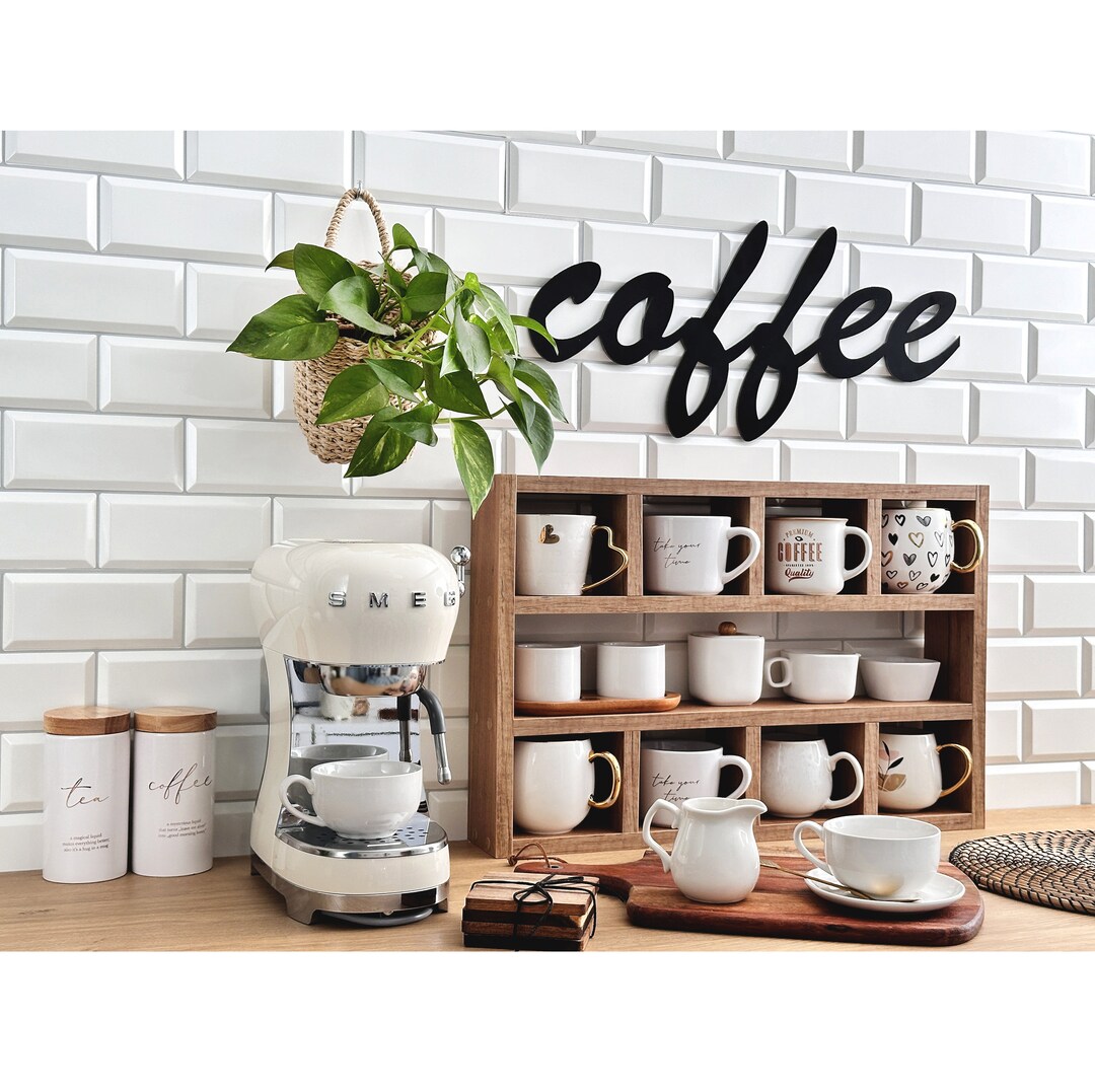 Coffee Mug Shelf, Cup Rack, Coffee Cup Holder, Coffee Mug Wall Rack ...