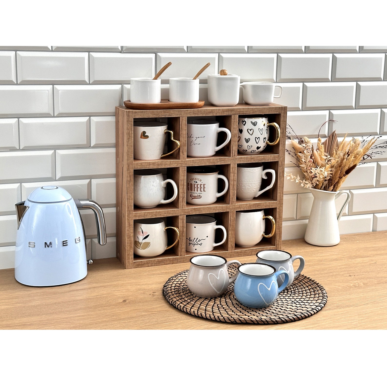 Coffee Mug Shelf, Cup Rack, Coffee Cup Holder, Coffee Mug Wall Rack ...