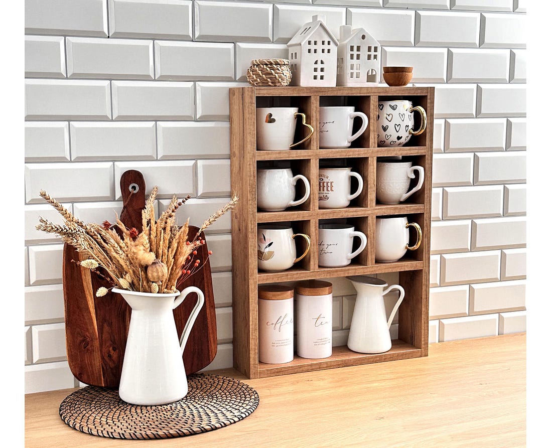 Coffee Mug Shelf, Cup Rack, Coffee Cup Holder, Coffee Mug Wall Rack ...