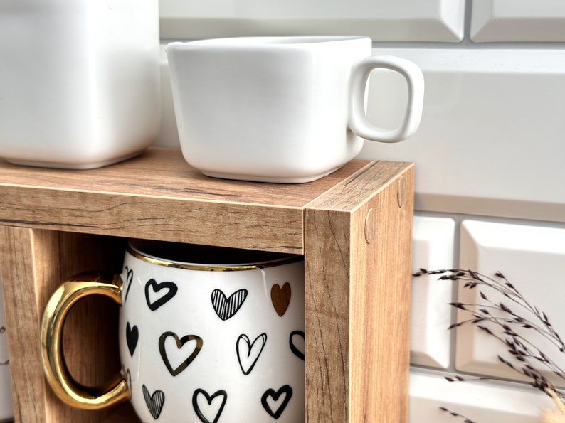 Coffee Mug Shelf, Cup Rack, Coffee Cup Holder, Coffee Mug Wall Rack ...