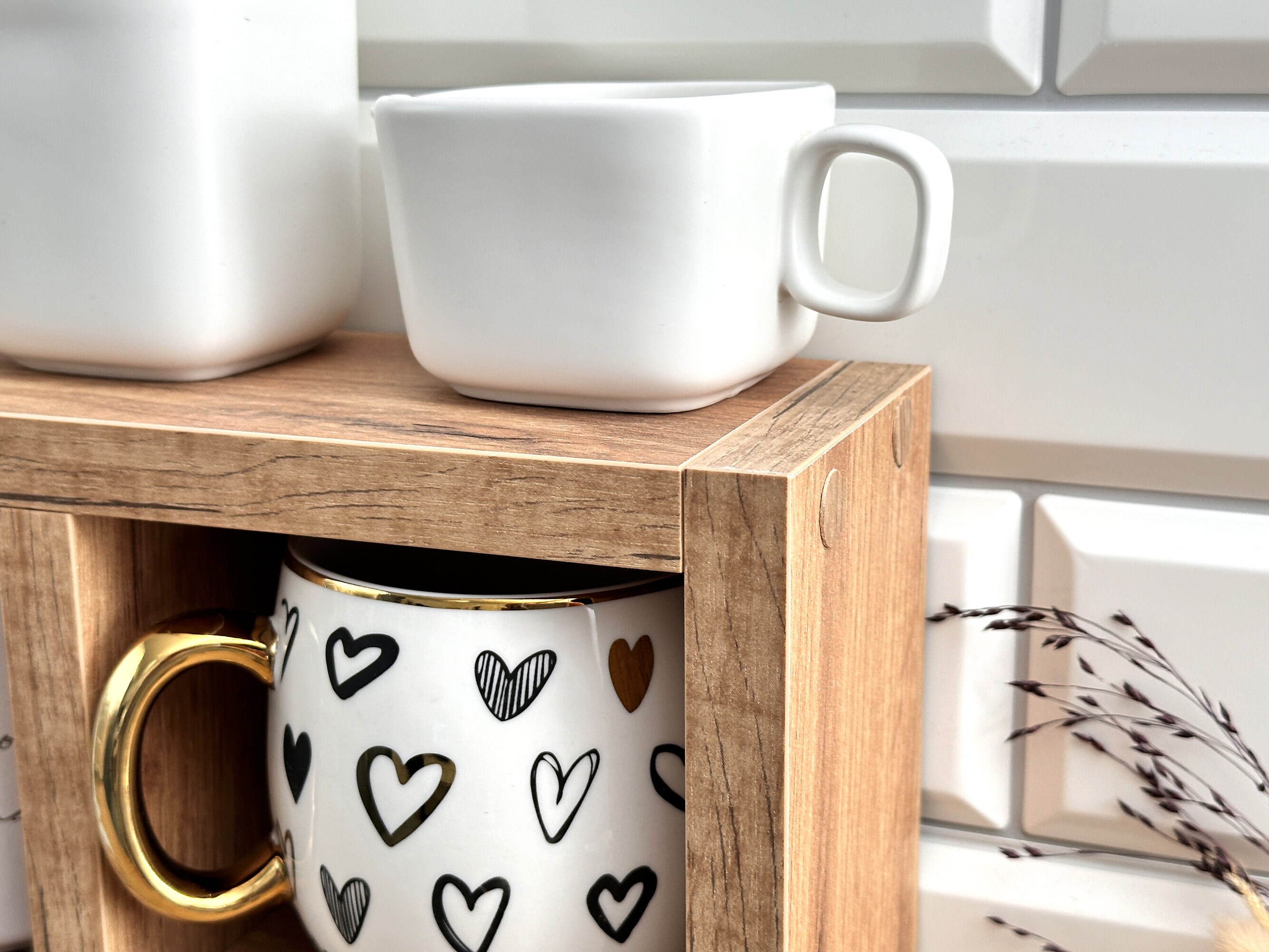 Coffee Mug Shelf, Cup Rack, Coffee Cup Holder, Coffee Mug Wall Rack ...