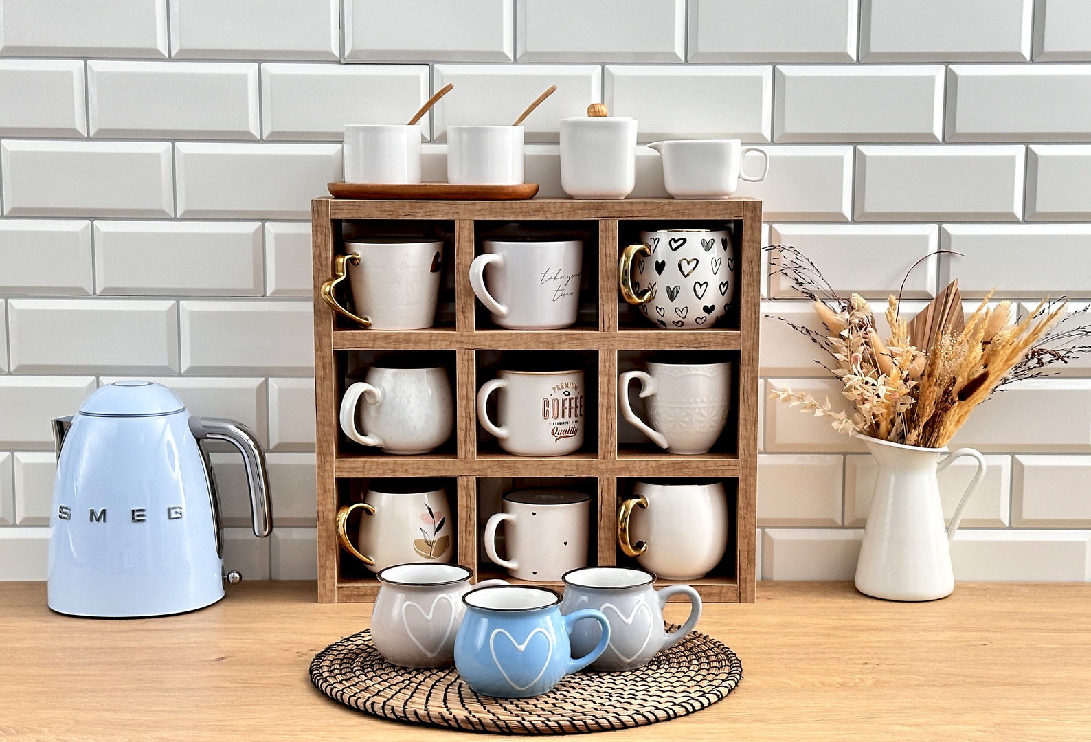 Coffee Mug Shelf, Cup Rack, Coffee Cup Holder, Coffee Mug Wall Rack ...