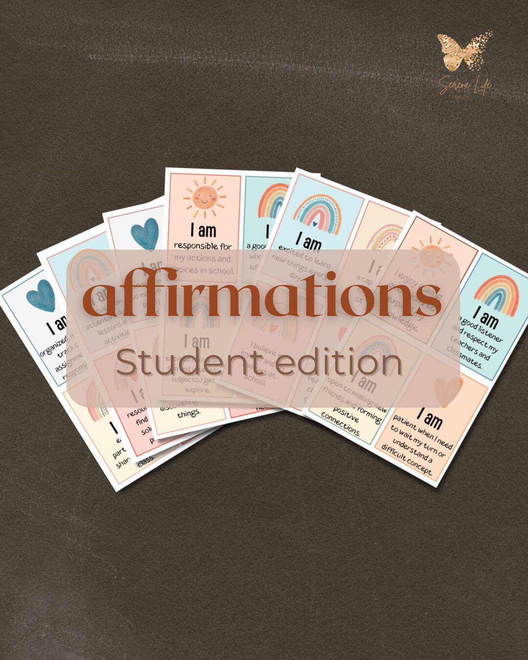 Student Affirmation Cards - Etsy