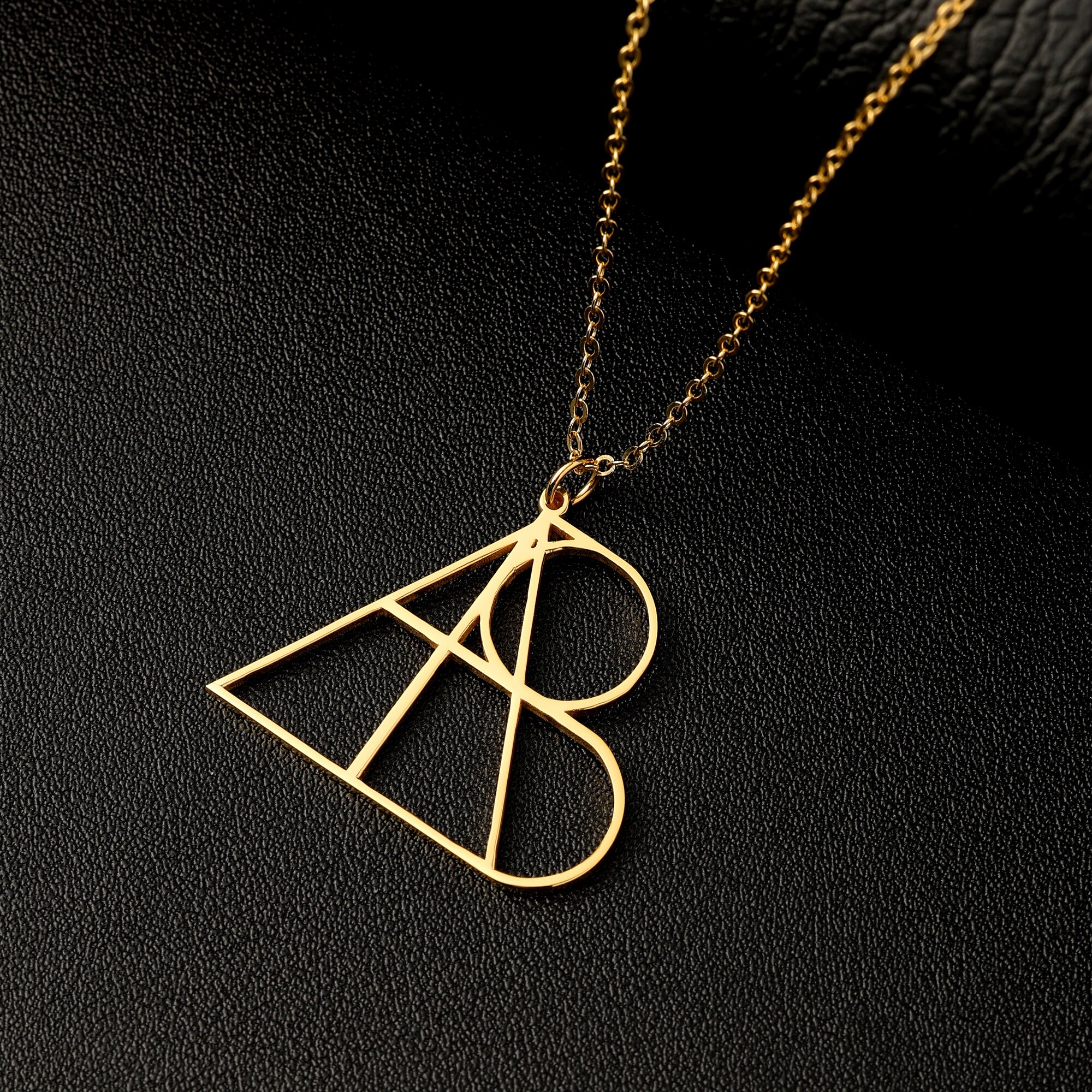Logo Name Necklace, Monogram Necklace, Unique Name Logo Pendant, Gold ...